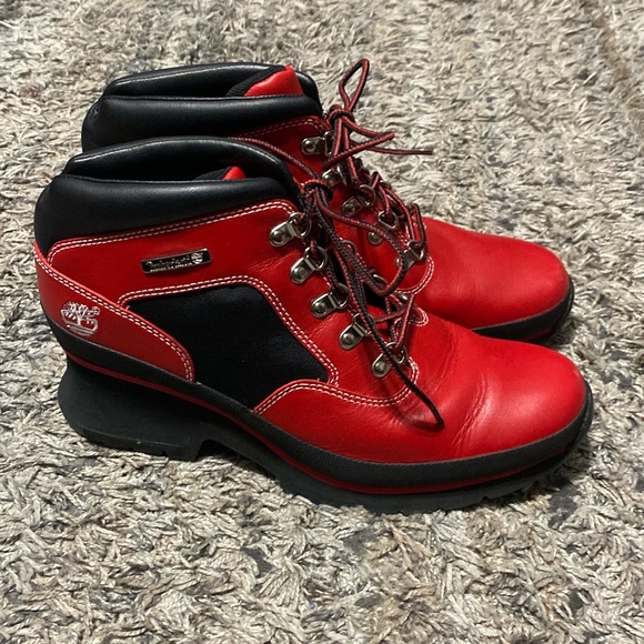 Timberland | Shoes | Vintage Timberland Womans Funky Chunky Wedge Red ...